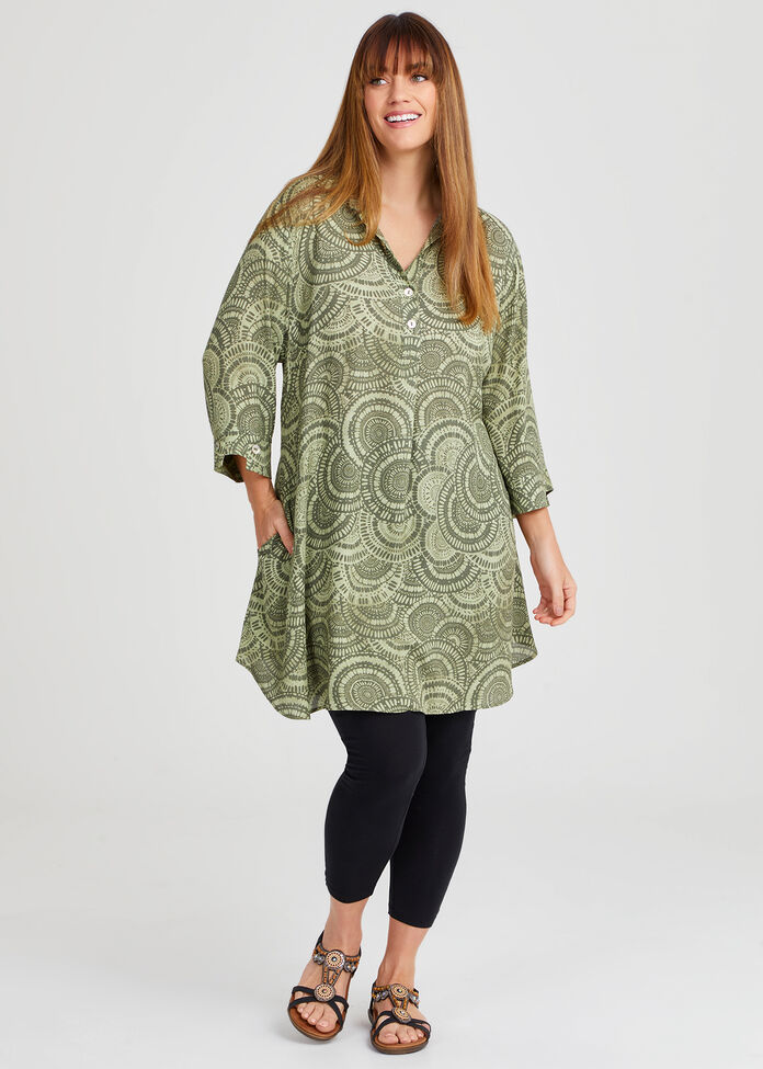 Shop Plus Size Revival Swing Tunic, Green | Taking Shape AU