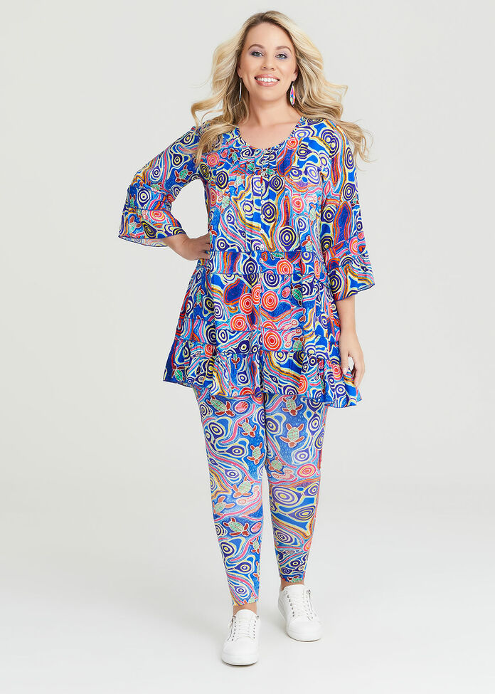 Shop Plus Size Ngawayu Buluru Legging, Multi | Taking Shape AU