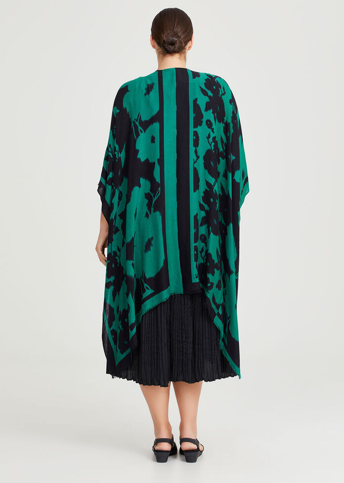 Shop Colomba Cape Kimono in Green | Accessories | Taking Shape UK