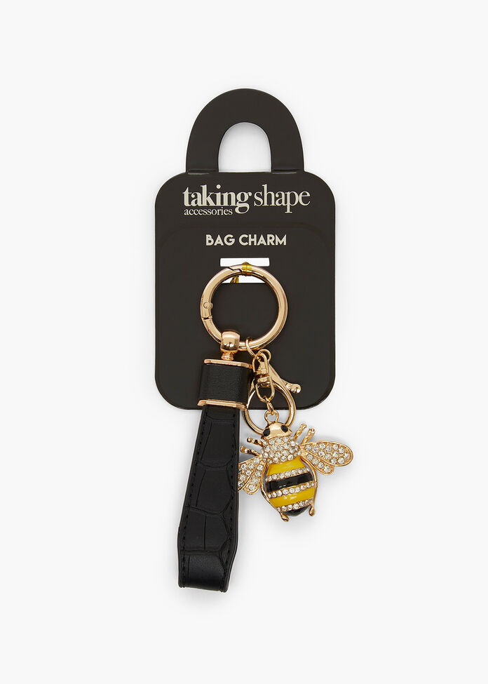 Shop Bee Bag Charm in Black | Accessories | Taking Shape SE