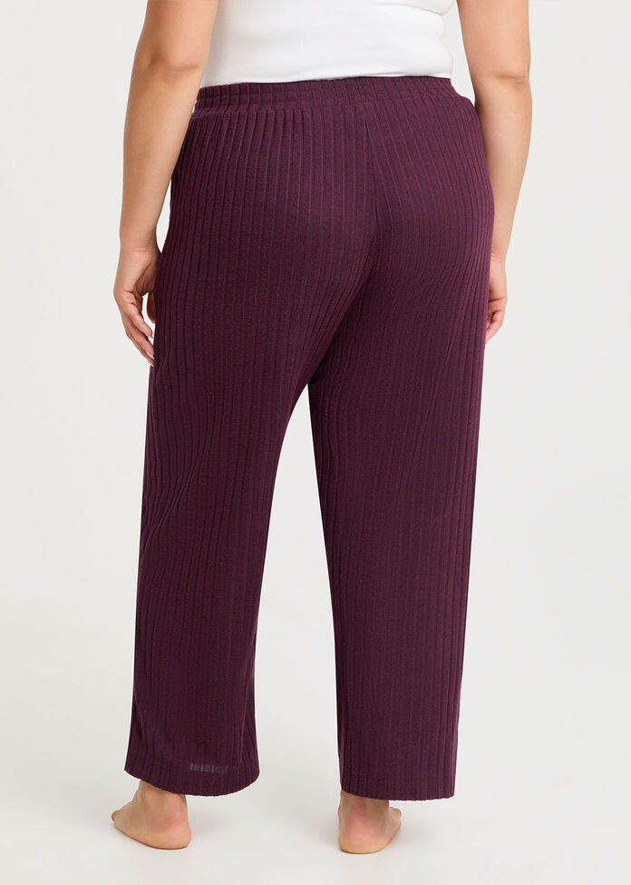 Shop Plus Size Cosy Rib Lounge Pant, Purple | Taking Shape NZ