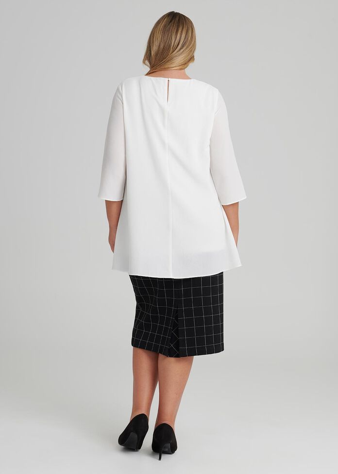 Shop Plus Size Secretary Top, White | Taking Shape AU