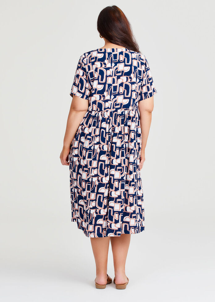 Shop Plus Size Natural Pocket Midi Dress, Multi | Taking Shape AU