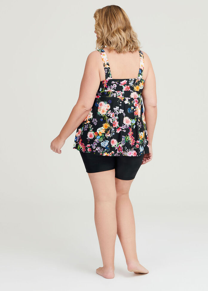 Shop Plus Size Dark Floral Tankini Multi Taking Shape Au