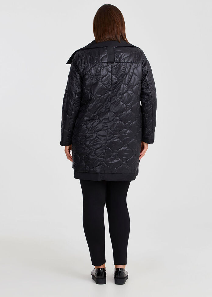 Shop Plus Size Reversible Ivy Puffer Jacket, Black | Taking Shape AU