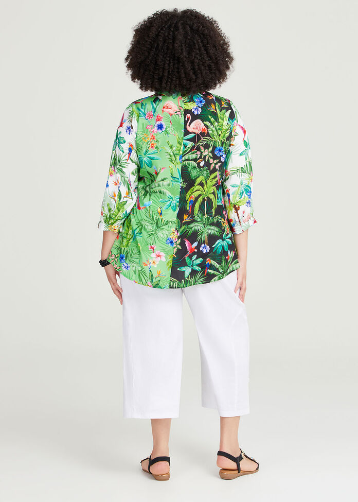 Shop Plus Size Natural Palm Top, Multi | Taking Shape NZ