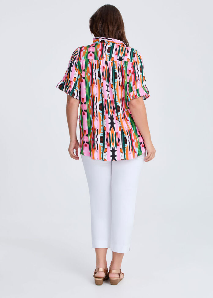 Shop Plus Size Shakira Pleat Top, Multi | Taking Shape NZ
