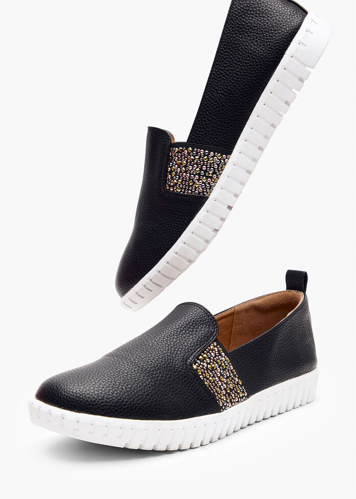 Shop Black Elastic Loafer Flex Shoe | Comfortable Shoes | Taking Shape AU