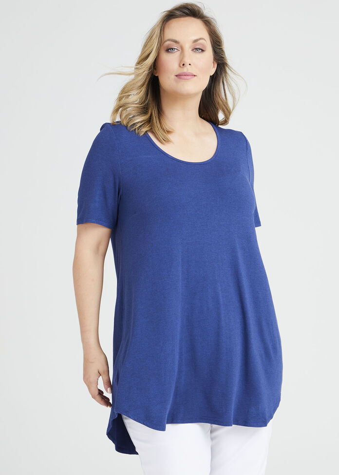 Shop Bamboo Base Short Sleeve Top in Pink in sizes 12 to 30 | Taking ...