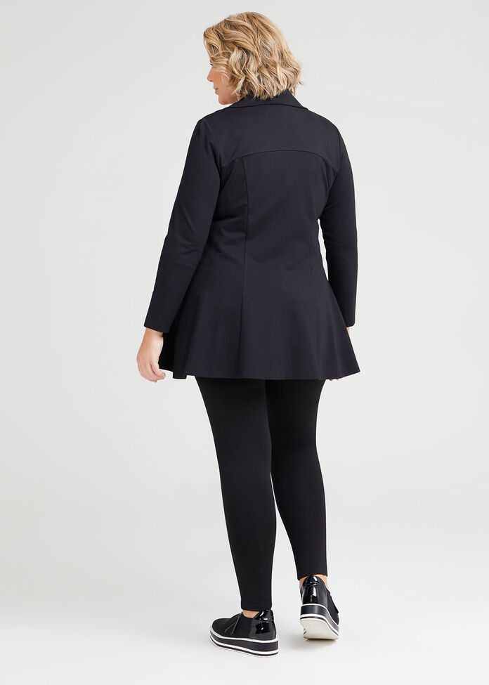Shop Plus Size Kyla Bamboo Ponte Jacket, Black | Taking Shape AU
