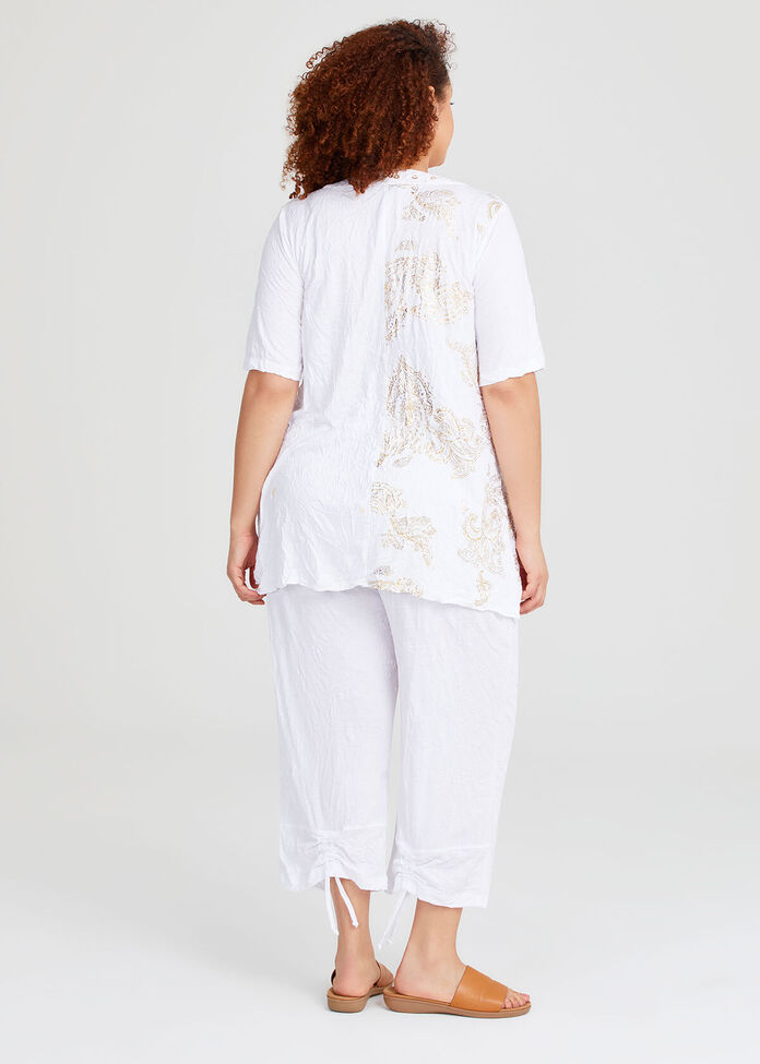 Shop Plus Size Foil Spliced Bamboo Tunic, Multi | Taking Shape AU