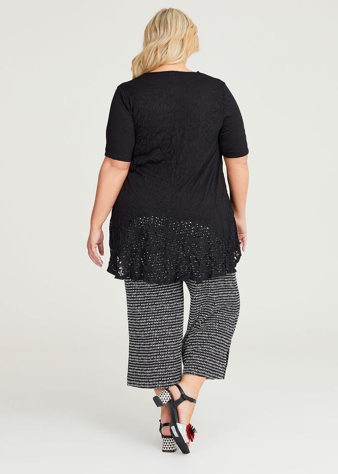 Shop Plus Size Prime Bamboo & Lace Tunic, Black | Taking Shape SG