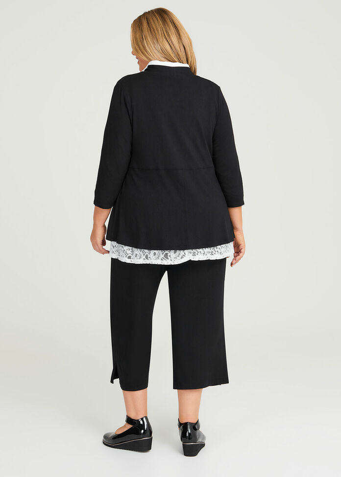 Shop Plus Size Natural Amira Cardigan, Black | Taking Shape AU