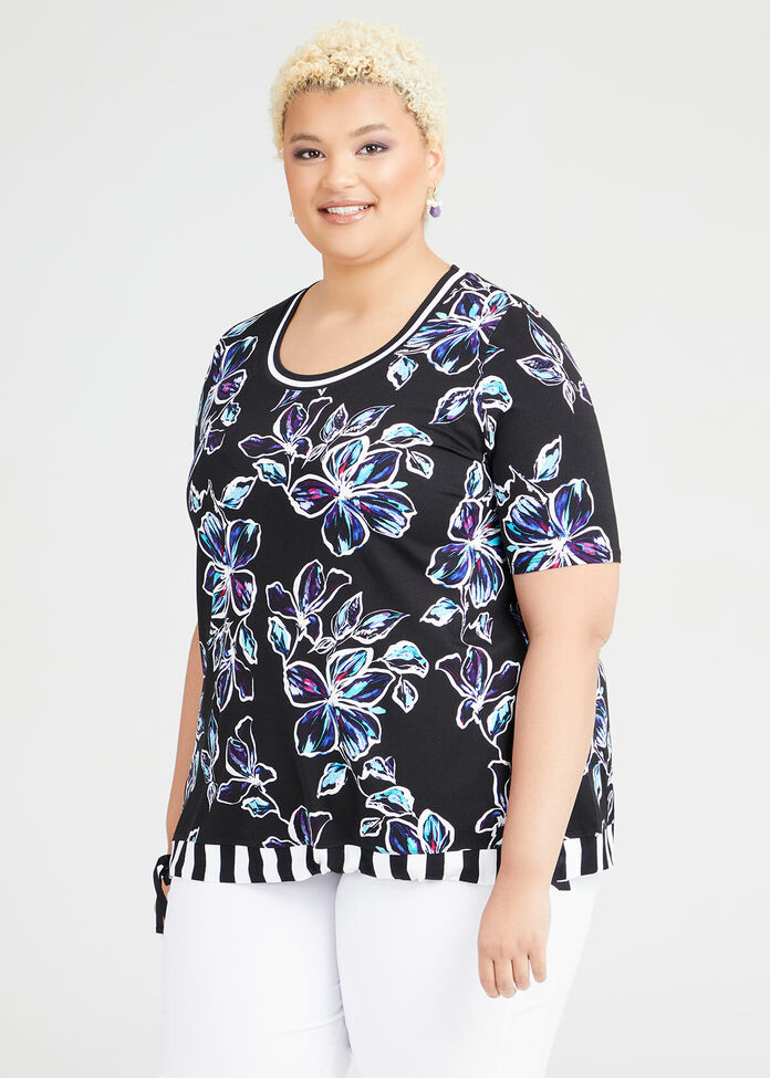 Shop Plus Size Natural Floral Boheme Top in Print | Taking Shape AU