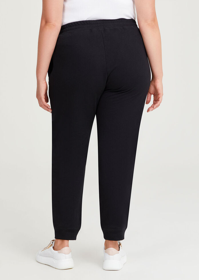 Shop Plus Size Taper Leg Trackpant in Black | Taking Shape AU