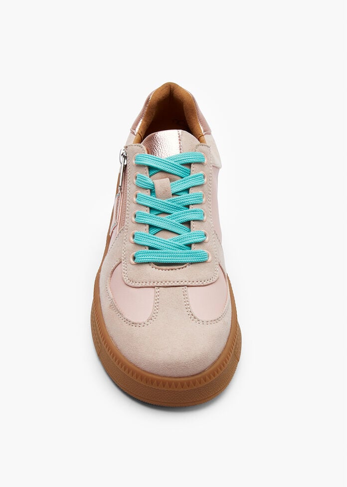 Shop Pink Aurora Zip Sneaker | Comfortable Shoes | Taking Shape AU