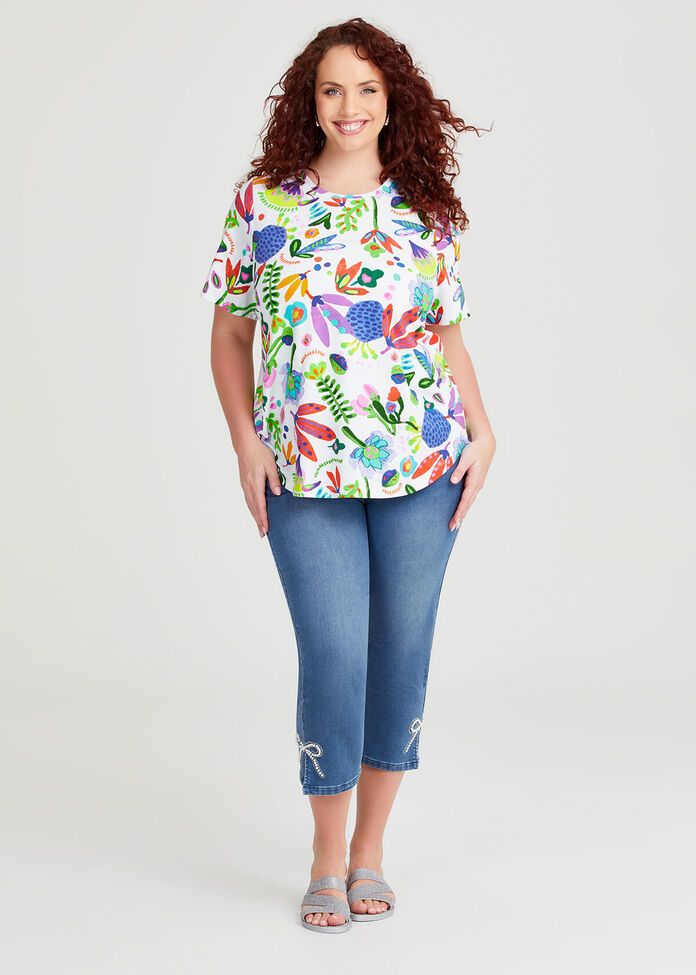 Shop Plus Size Cotton Colour Pop T-shirt, Multi | Taking Shape NZ