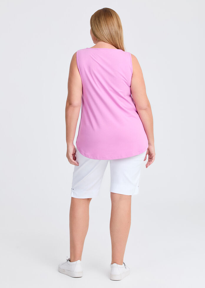 Shop Plus Size Good Earth Australian Cotton Element Tank, Pink | Taking ...