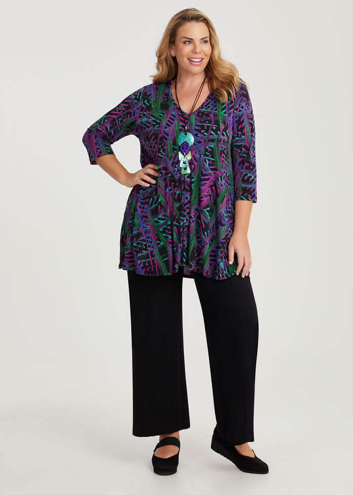 Shop Plus Size Spectrum Bardot Luna Tunic, Multi | Taking Shape NZ