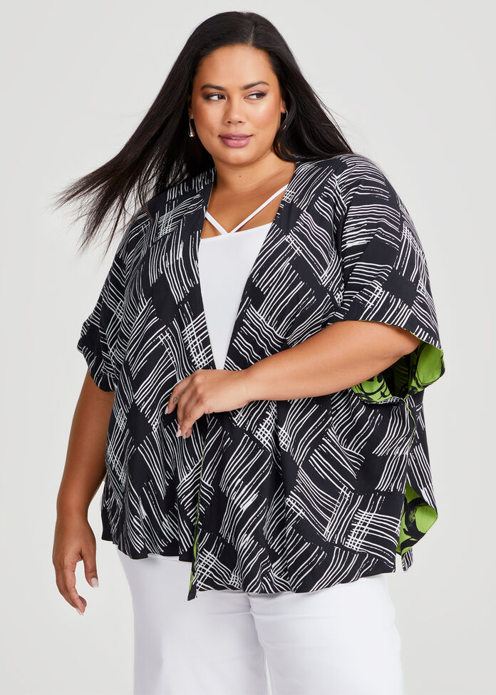 Green & Black Reversible Cape | Two Styles in One | Taking Shape AU