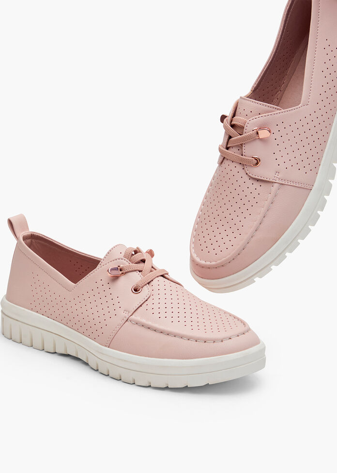 Shop Pink Flexible Elastic Lace Shoe | Comfortable Shoes | Taking Shape NZ