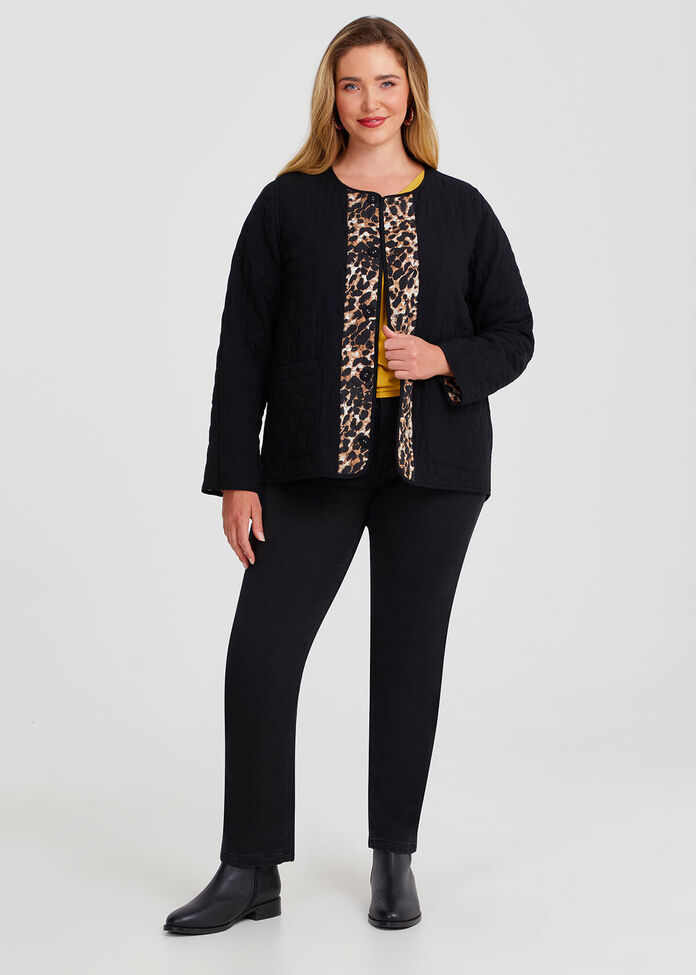 Plus Size Reversible Animal Print Jacket | Taking Shape AU