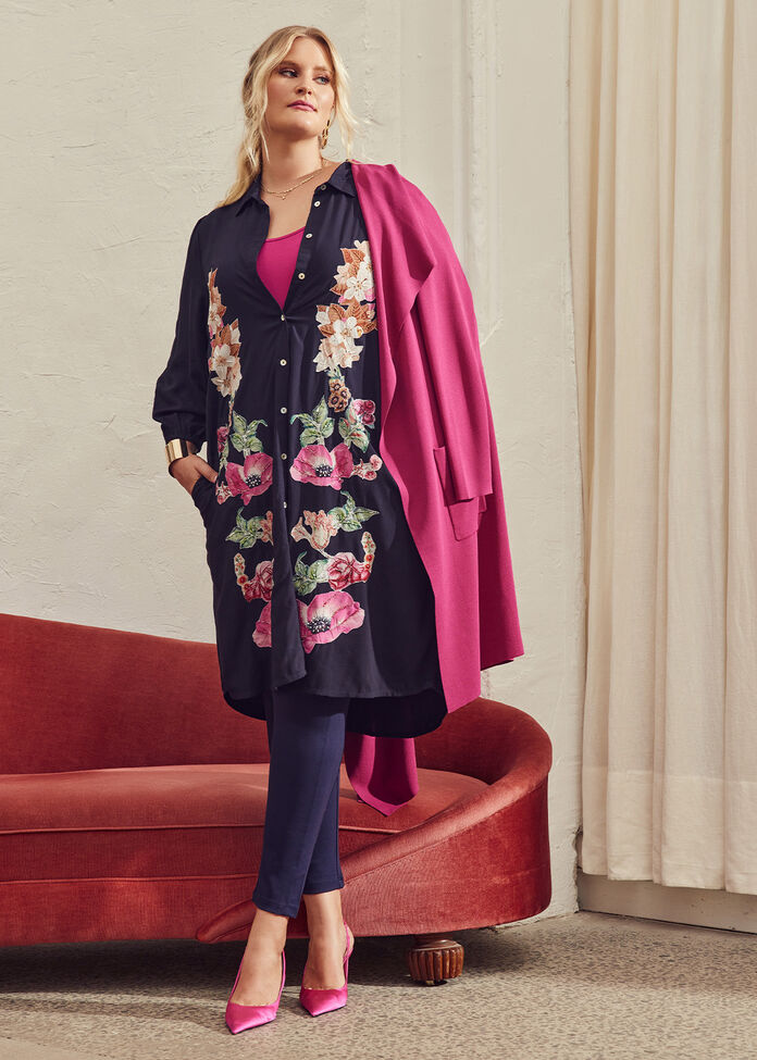 Shop Plus Size Natural Bouquet Patchwork Shirt, Multi | Taking Shape AU