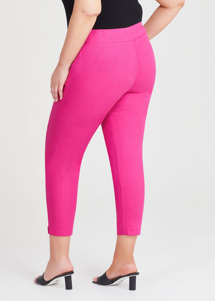 Shop Plus Size Amour Linen Suit Pant in Red | Taking Shape IT