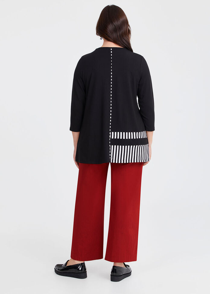 Shop Plus Size Spliced Natural Top, Multi | Taking Shape NZ