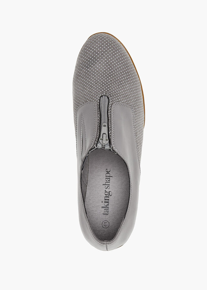 Shop Grey Zip Front Casual Shoe | Comfortable Shoes | Taking Shape AU