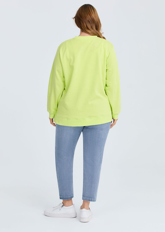 Shop Plus Size Cotton Blend Capri Sweater, Green | Taking Shape AU