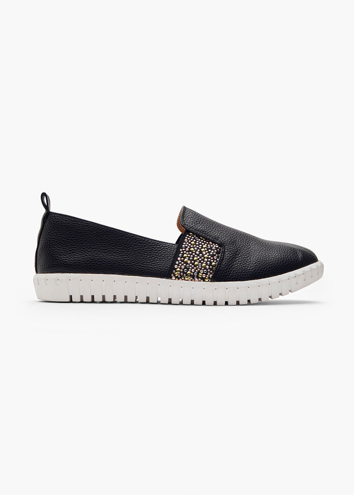 Shop Black Elastic Loafer Flex Shoe | Comfortable Shoes | Taking Shape AU
