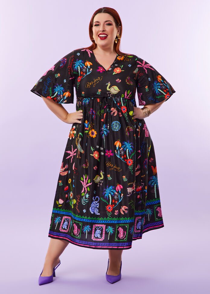 Shop Plus Size Natural Charisma Dress, Multi | Taking Shape AU