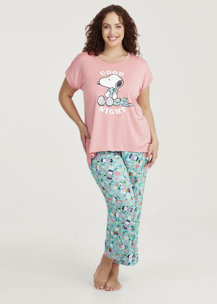 Shop Plus Size Snoopy Good Night Pyjama Top, Red | Taking Shape NZ