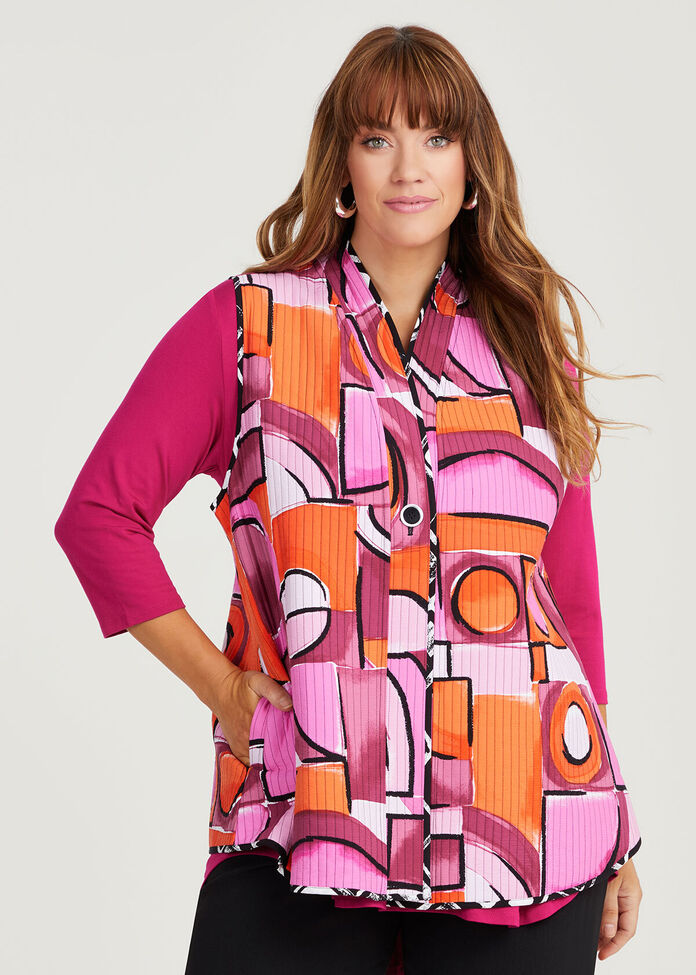 Plus Size Women's Reversible Quilt Vest | Taking Shape AU