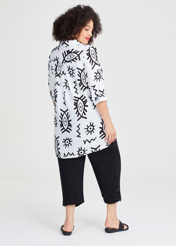 Plus Size Natural Mythical Shirt White & Black | Taking Shape NZ