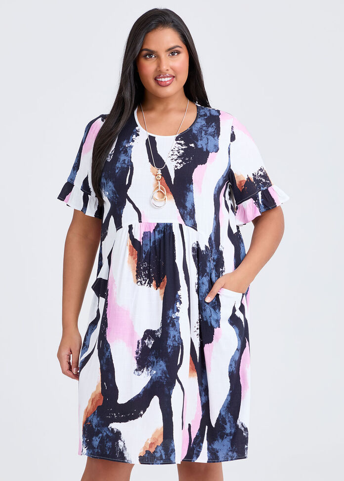 Shop Plus Size Everyday Empire Natural Dress, Print | Taking Shape NZ