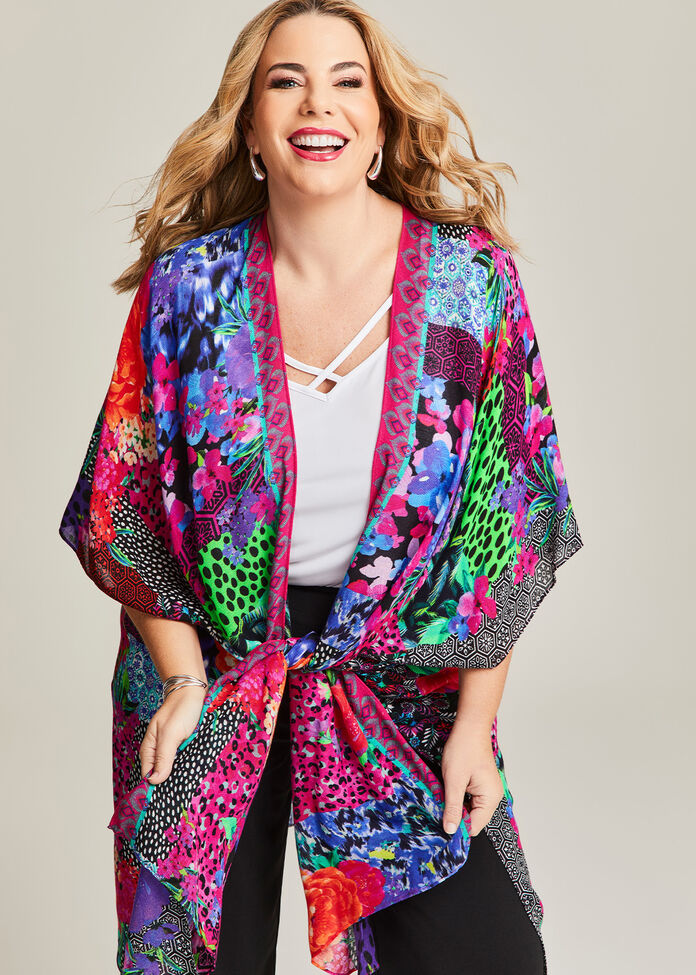 Shop Patchwork Cape Kimono in Multi | Accessories | Taking Shape AU