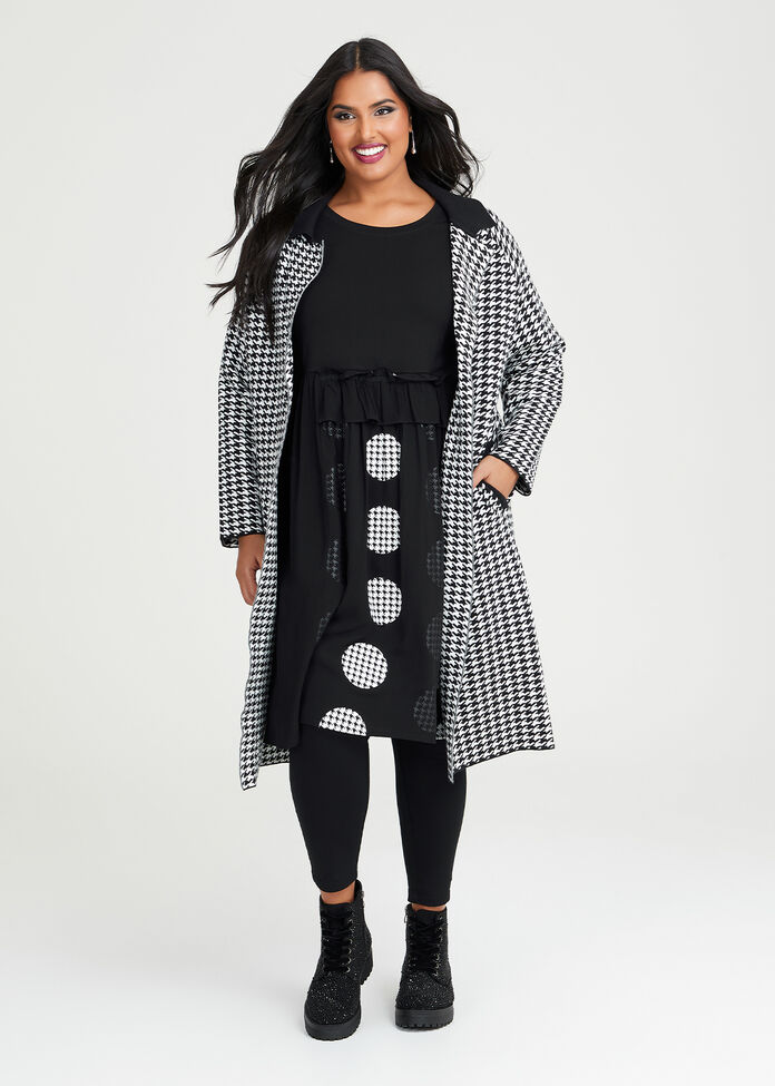 Shop Plus Size Natural Bamboo Spot Dress, Black | Taking Shape AU
