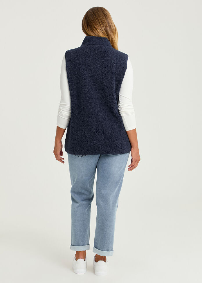 Shop Plus Size Teddy Vest, Blue | Taking Shape NZ