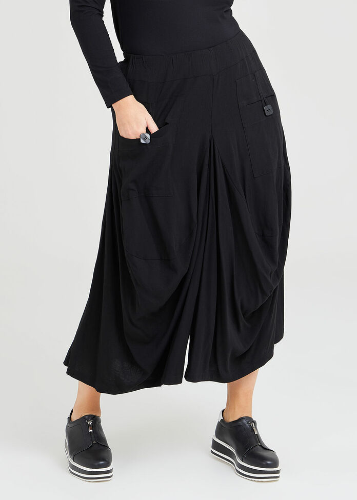 Shop Plus Size Pocket Detail Natural Skant, Black | Taking Shape AU