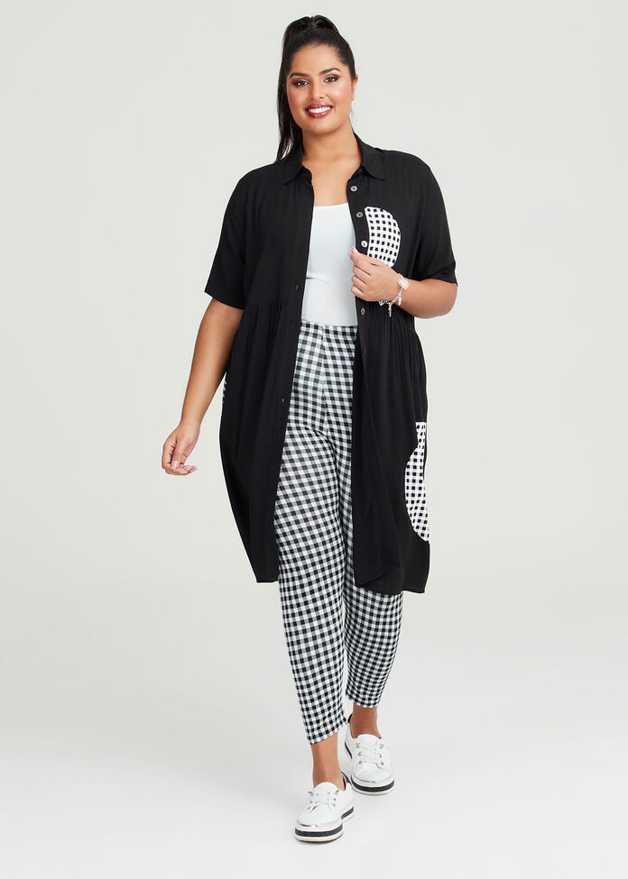 Shop Plus Size Bamboo Check Spot Tier Shirt, Multi | Taking Shape AU