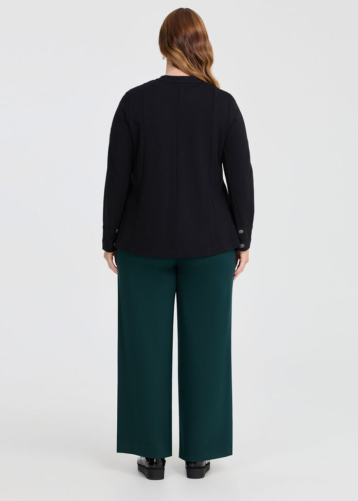 Shop Plus Size Bamboo Ponte Major Jacket, Black | Taking Shape AU