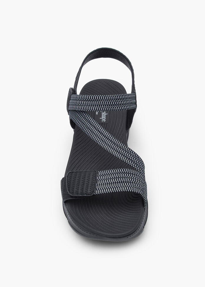 Shop Black Thick Sole Flex Comfort Sandal | Comfortable Shoes | Taking ...