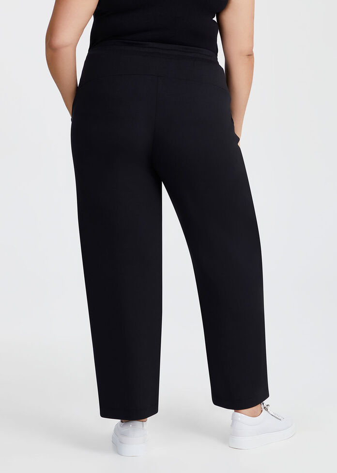 Shop Plus Size Modal Wide Leg Trackpant, Black | Taking Shape NZ