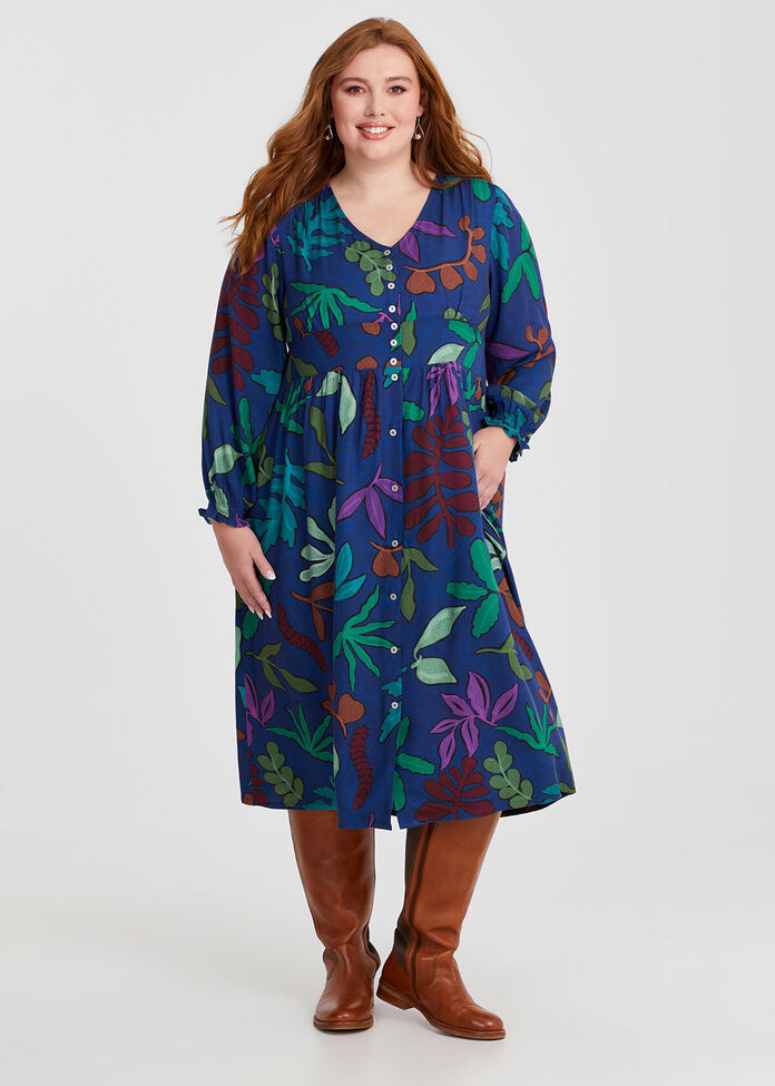 Shop Plus Size Natural Luminous Nightfall Dress, Multi | Taking Shape AU