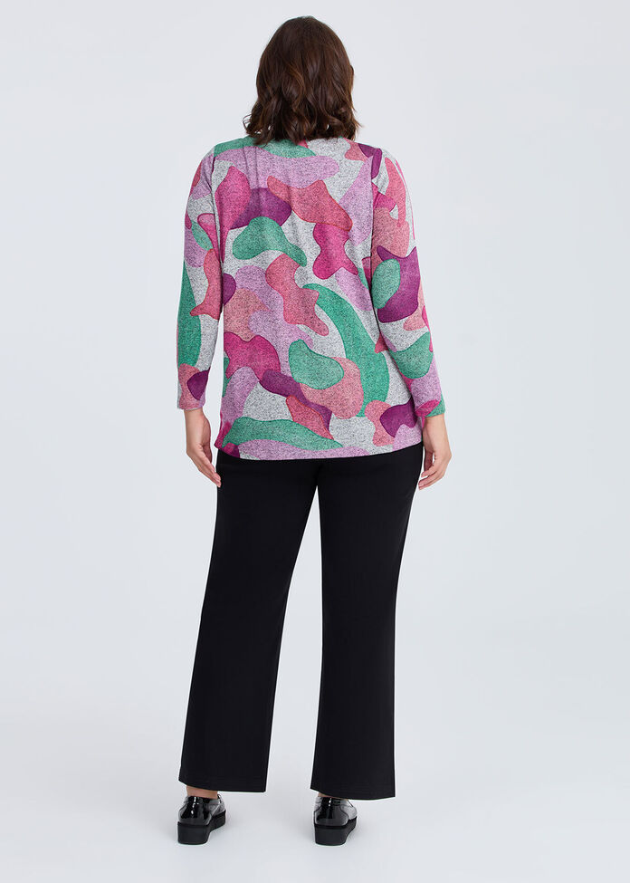 Shop Plus Size Bamboo Mosaic Abstract Cosy Top, Multi | Taking Shape AU
