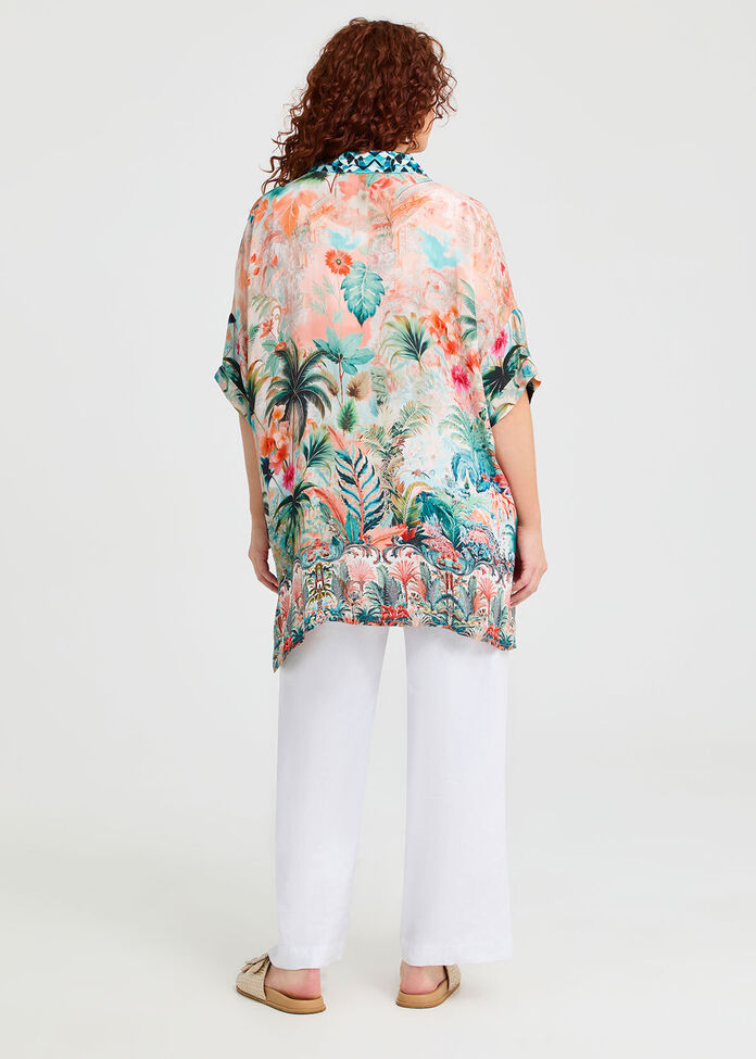 Shop Plus Size Natural Sicilian Sunset Shirt, Multi | Taking Shape AU