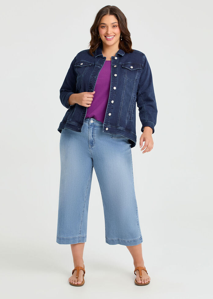 Shop Plus Size Cotton Pintuck Flutter Top, Purple | Taking Shape NZ