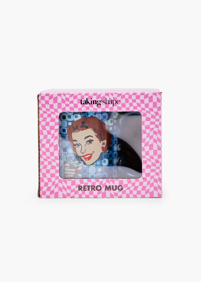 Shop Retro Lady Mug in Blue | Accessories | Taking Shape AU